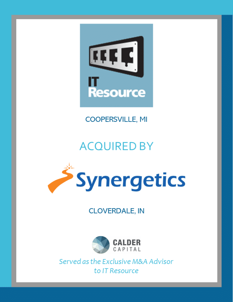 Transaction Experience - Calder Capital, LLC