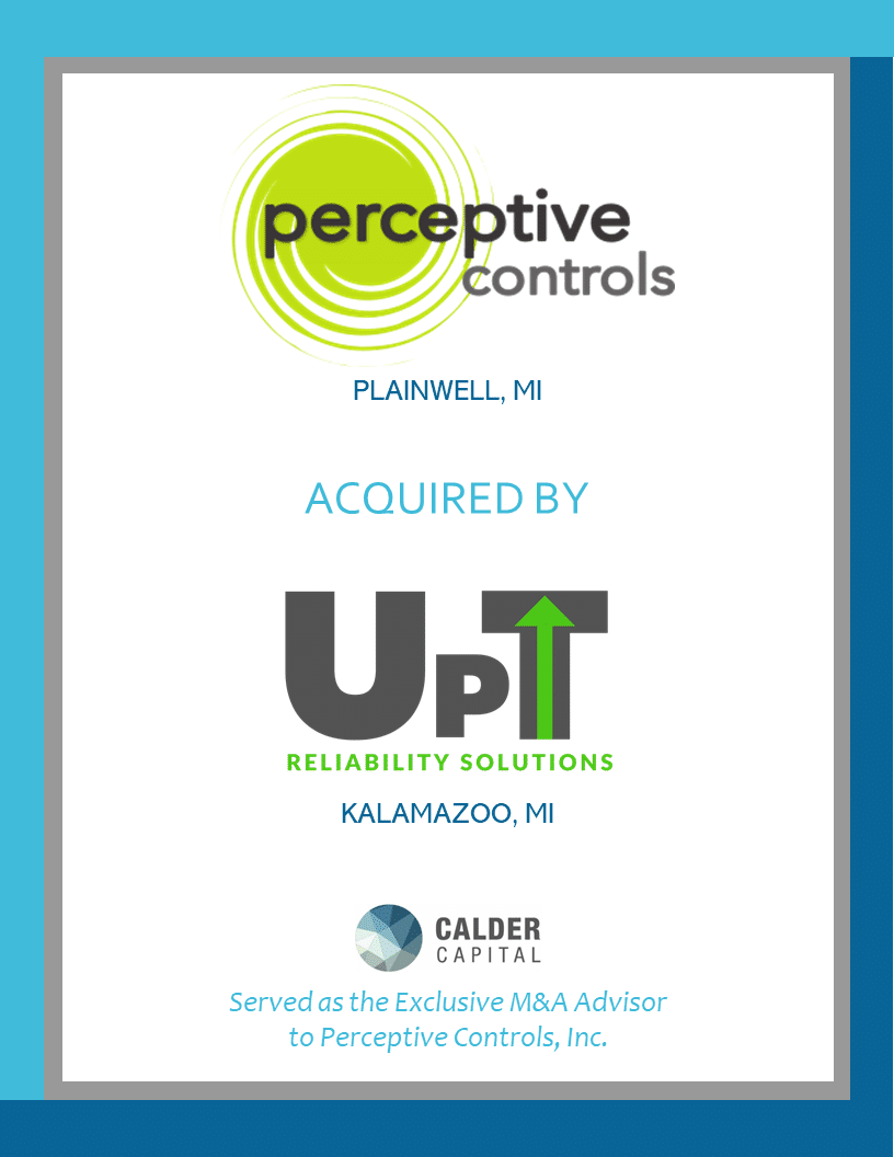 Perceptive Controls, Inc., Of Plainwell, MI Acquired by UpT Reliability ...