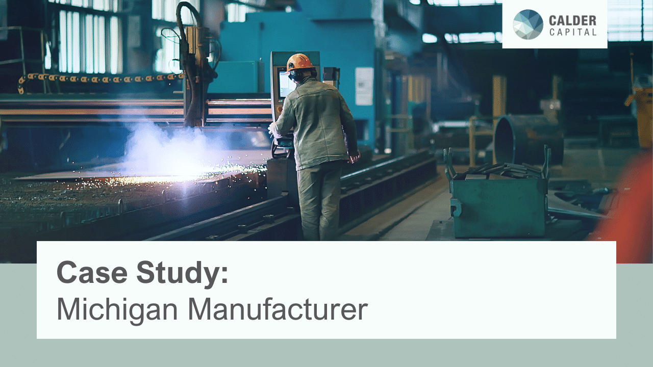 Case Study: West Michigan Manufacturing Company Successful Sale
