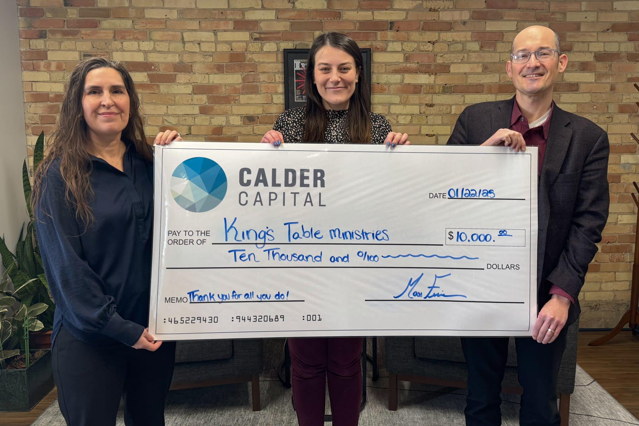 Calder Capital Donates $30,000 to Local Charities at Deal Ball